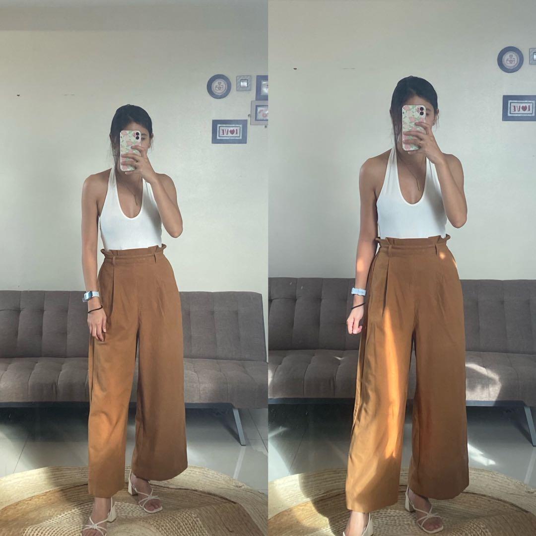 rust brown pants, Women's Fashion, Bottoms, Other Bottoms on Carousell