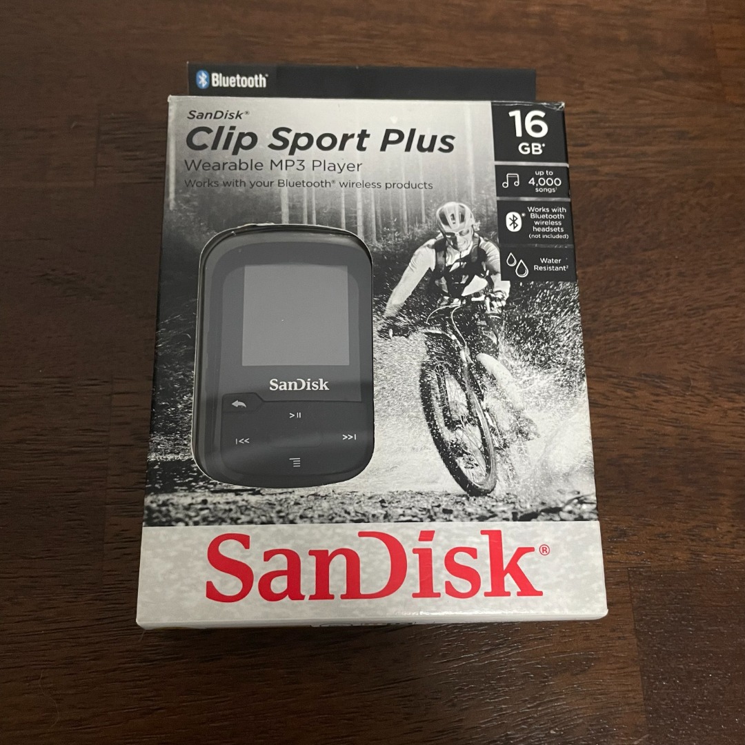 SanDisk Clip Sport Plus Wearable MP3 Player 16GB, Audio, Portable Music ...