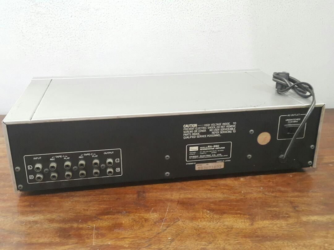 Sansui RA-990 Reverberation Amplifier READ, Audio, Soundbars, Speakers ...