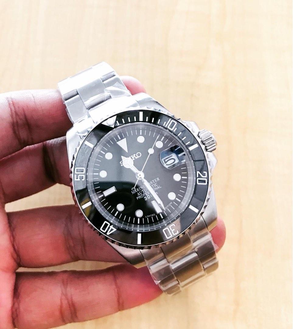 Seikolex Black Submariner MM Dial, Men's Fashion, Watches & Accessories ...