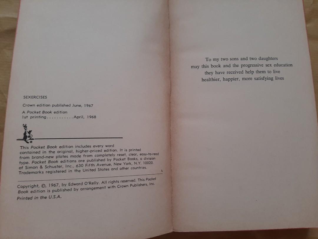 Sexercises English Book, Hobbies & Toys, Books & Magazines, Fiction & Non-Fiction on Carousell