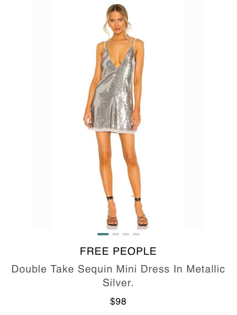 Silver Sequin Party Dress, Women's Fashion, Dresses & Sets, Dresses on ...