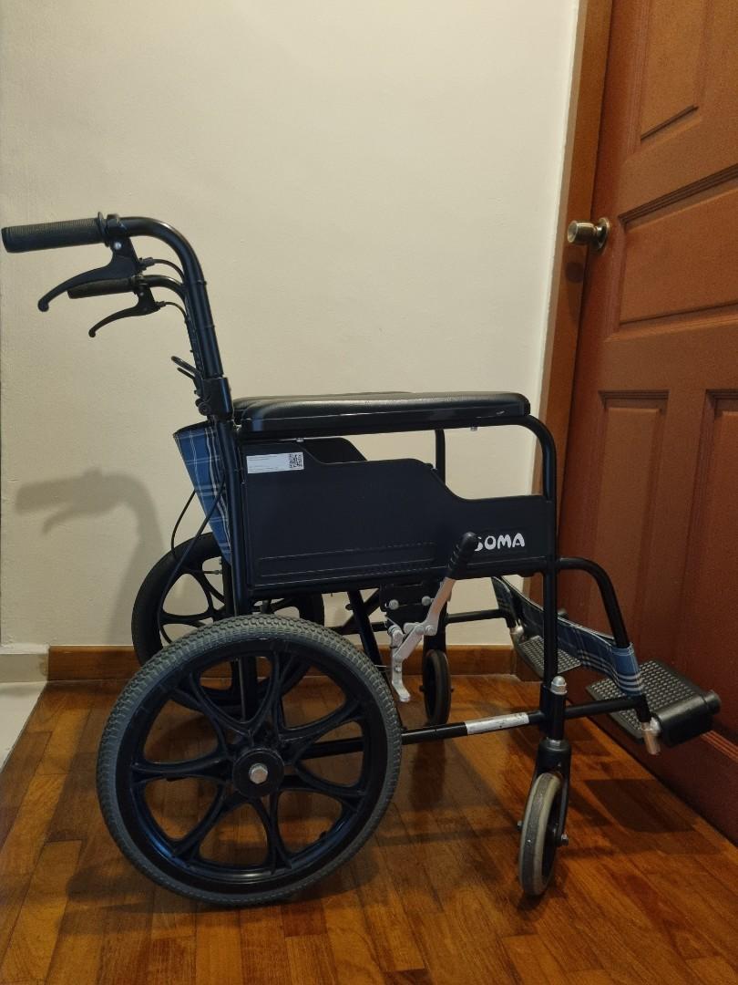 Soma Light Weight Foldback Transport Wheel Chair (Small Wheels), Health ...