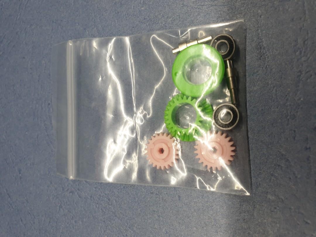 Tamiya mini 4wd- AO 620 / 520 bearing / blue , green floating gear ...