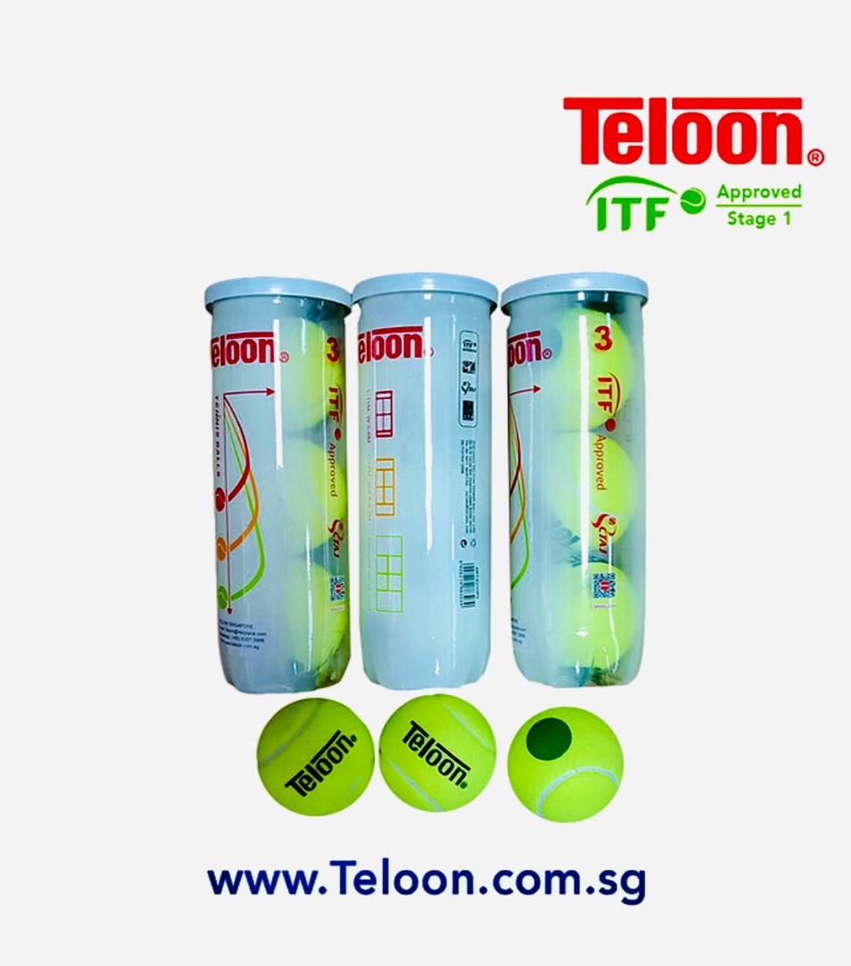 Teloon Stage 1 green dot tennis balls - 9 cans (27 balls), Sports ...