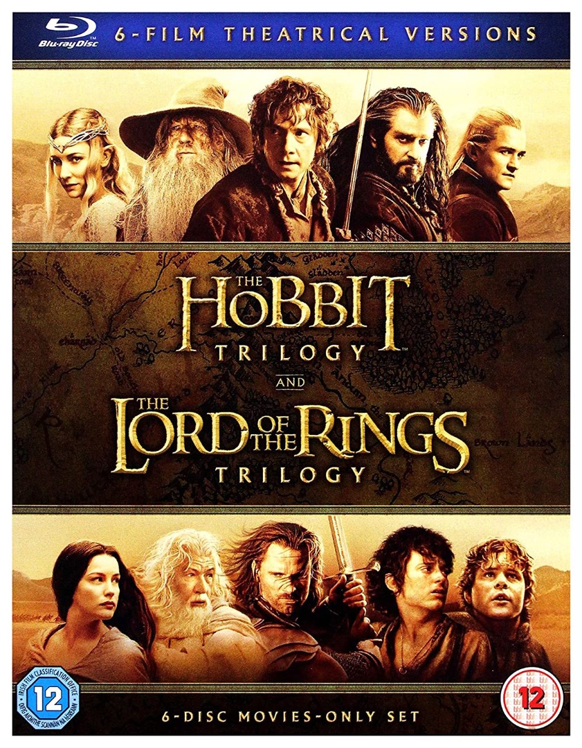 The Hobbit Trilogy and The Lord Of The Rings Trilogy, 6-Film Theatrical ...