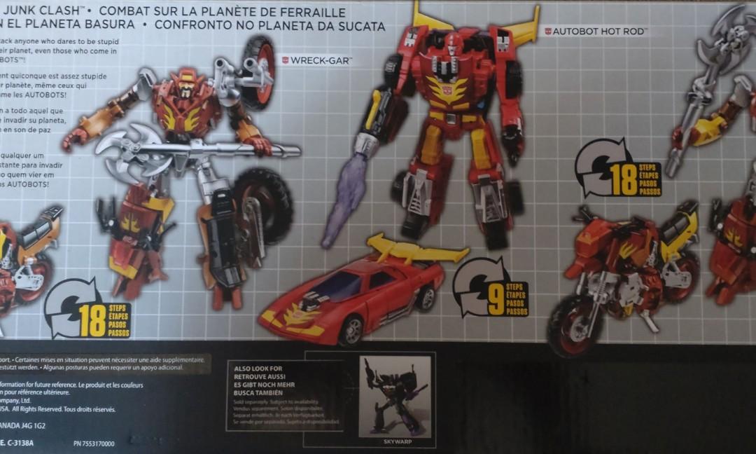Transformers Generations Plant of Junk Clash Hot Rod Wreck Gar Junkion ...