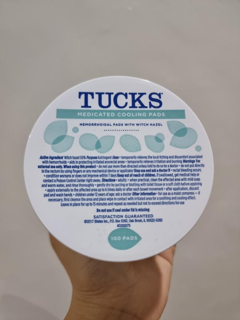 Tucks Medicated Cooling Pad, Health & Nutrition, Braces, Support ...