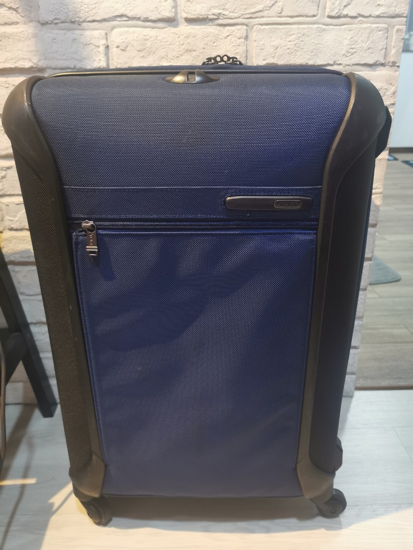 Tumi L size robust blue case, Hobbies & Toys, Travel, Luggage on Carousell