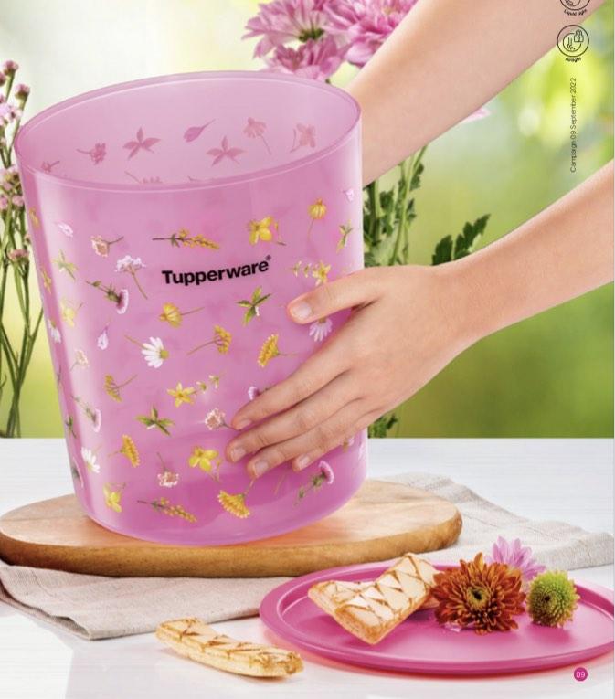 Tupperware Purple Pink Spring Bloom Maxi Canister Set 2 Units 5.5L ...