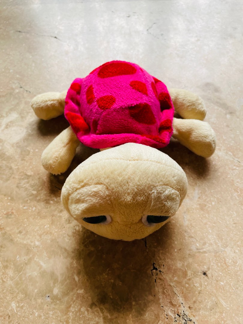 Turtle with Pink Shell Plushie, Hobbies & Toys, Toys & Games on Carousell