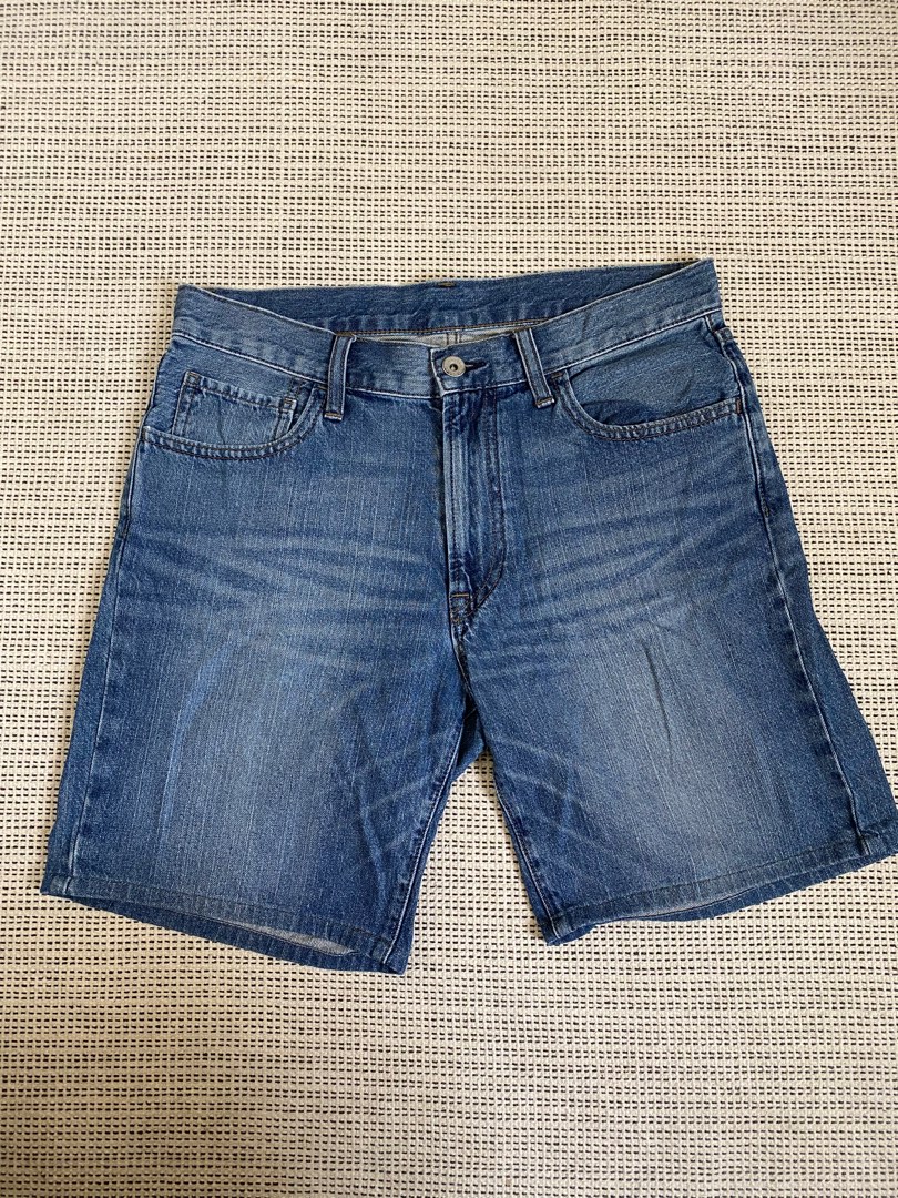 Uniqlo Denim Jorts, Men's Fashion, Bottoms, Shorts on Carousell