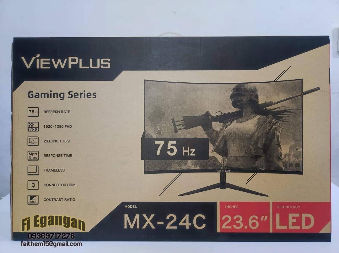 Viewplus MX-24C 23.6" with VGA and HDMI port Curve LED Monitor ...