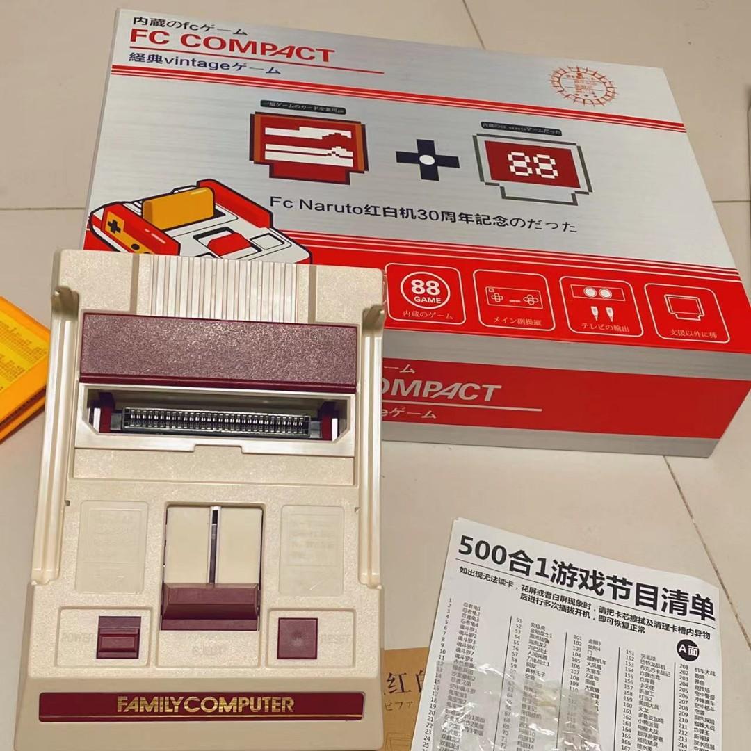 Vintage FC Naruto compact Authentic Video Game Console, Video Gaming ...