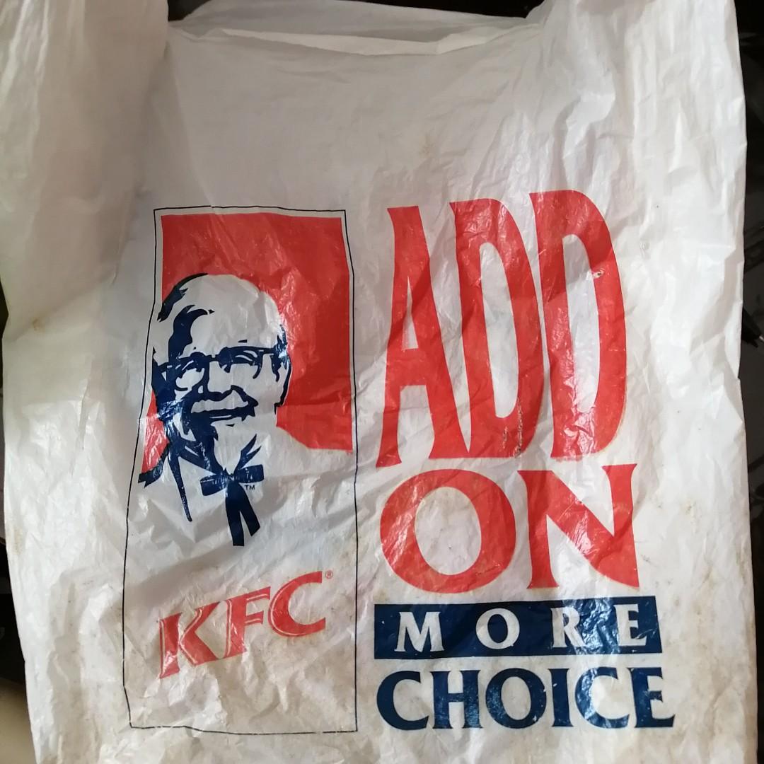 Vintage KFC Plastic Bag, Hobbies & Toys, Collectibles & Memorabilia ...