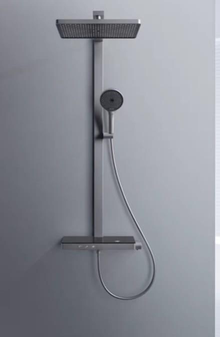 Watermax rain shower set - gun grey set, Furniture & Home Living ...