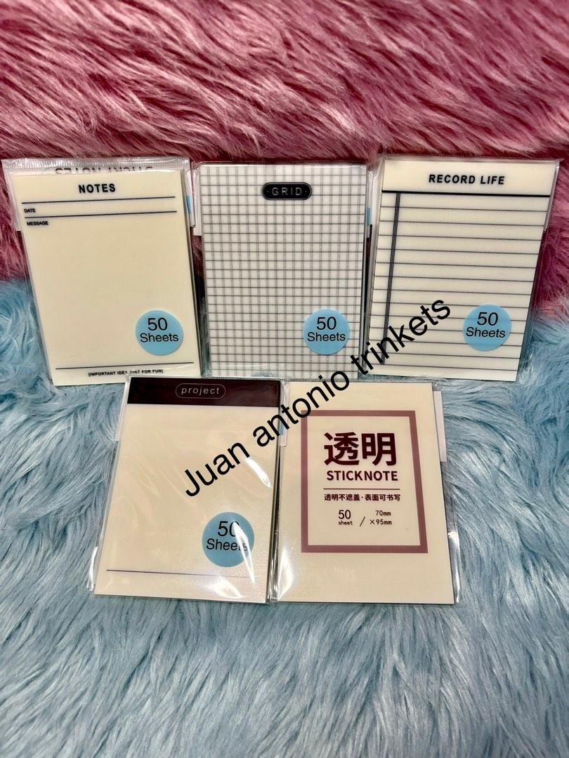 Waterproof Transparent Sticky Notes, Hobbies & Toys, Stationary & Craft ...