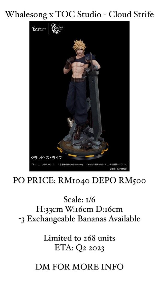 Whalesong x TOC Studio - Cloud Strife, Hobbies & Toys, Toys & Games on Carousell