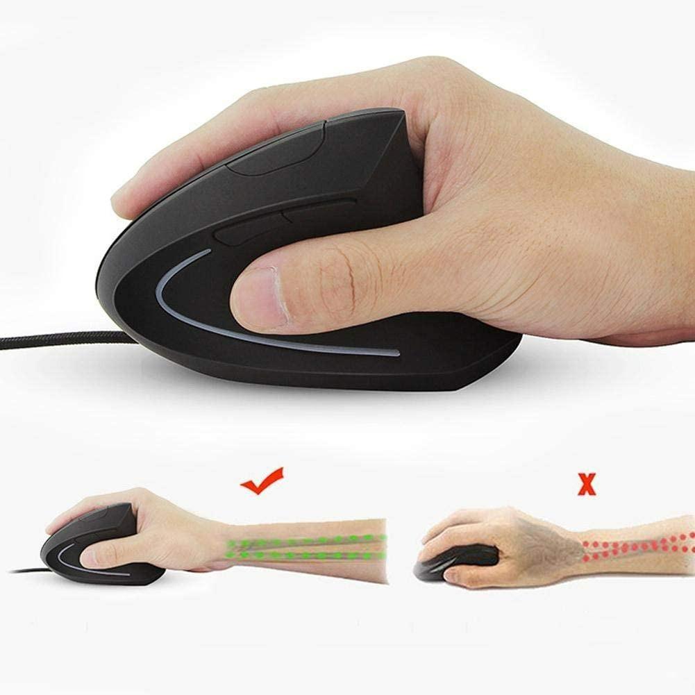 Wired Ergonomic Mouse, 3200DPI Vertical Optical Mouse, 6D Adjustable ...