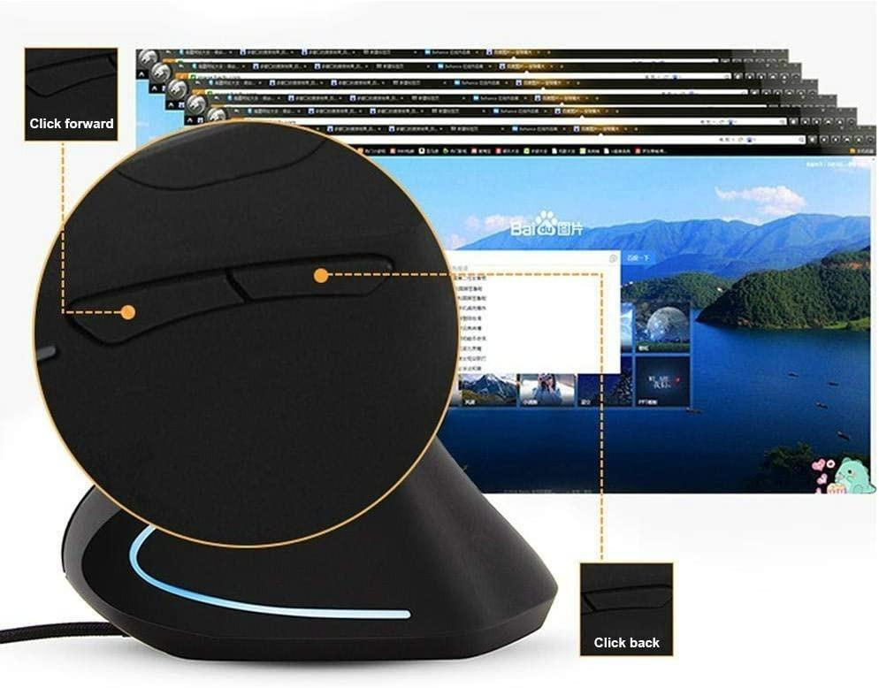 Wired Ergonomic Mouse, 3200DPI Vertical Optical Mouse, 6D Adjustable ...