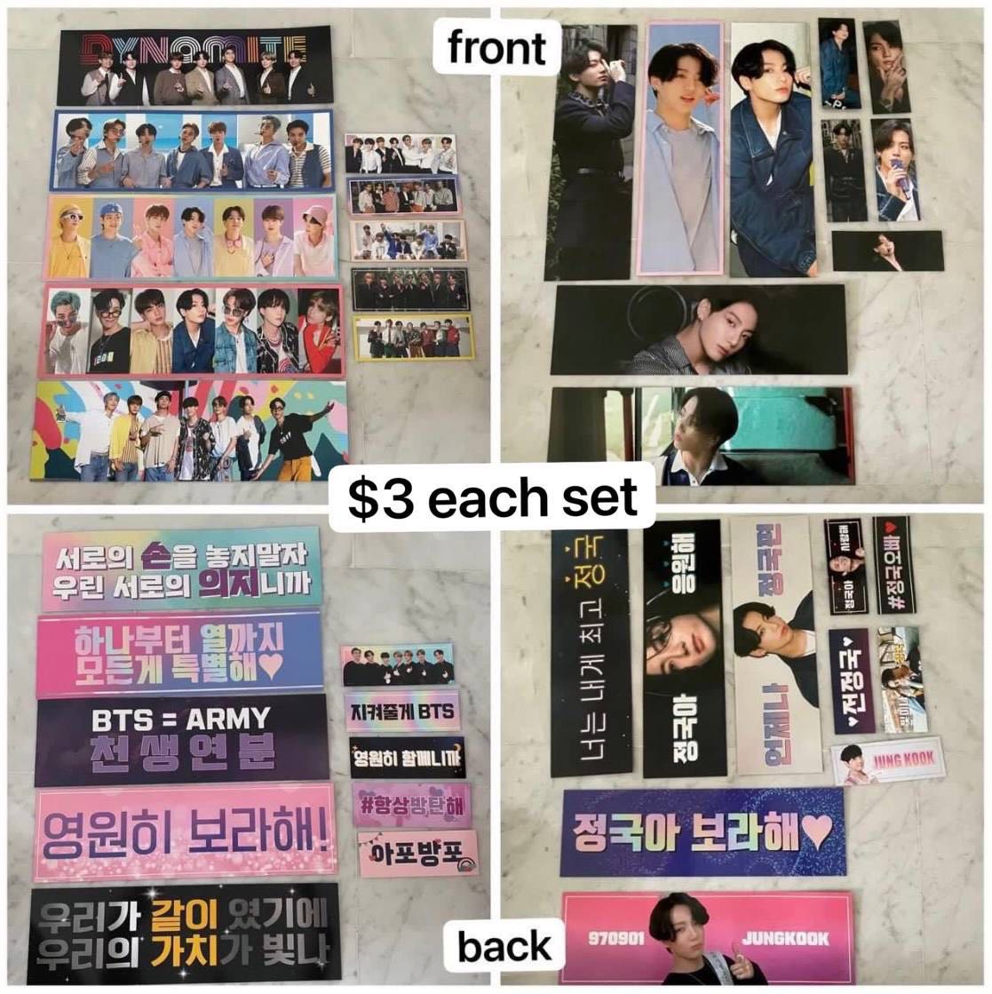 [wts] bts unofficial slogan, files, photo set, bundle, collectbook, pop socket, Hobbies & Toys ...