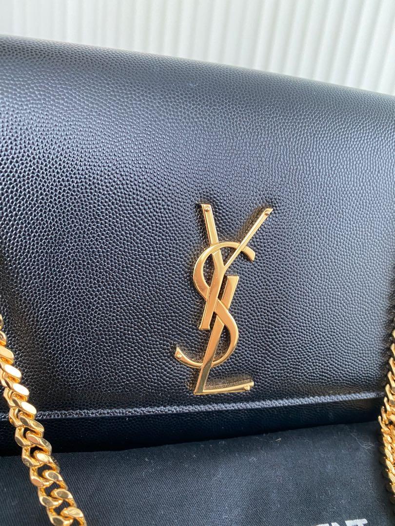 YSL Kate Monogram Black Bag Gold Hardware, Luxury, Bags & Wallets on ...