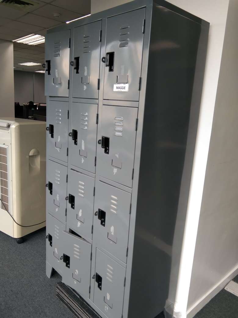 12 Door Steel Locker for Office, Furniture & Home Living, Office ...