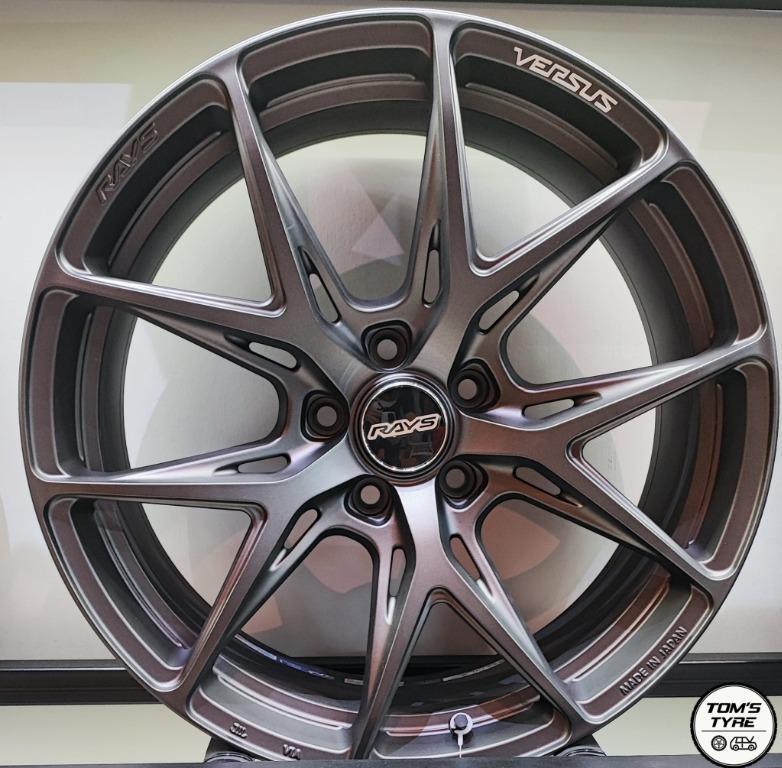 18'' RAYS VV21S RIM JAPAN, Car Accessories, Tyres & Rims on Carousell