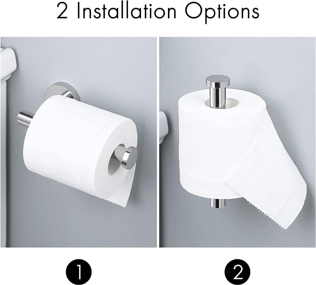 1 Polished Silver Kes Sus 304 Stainless Steel Toilet Paper Holder