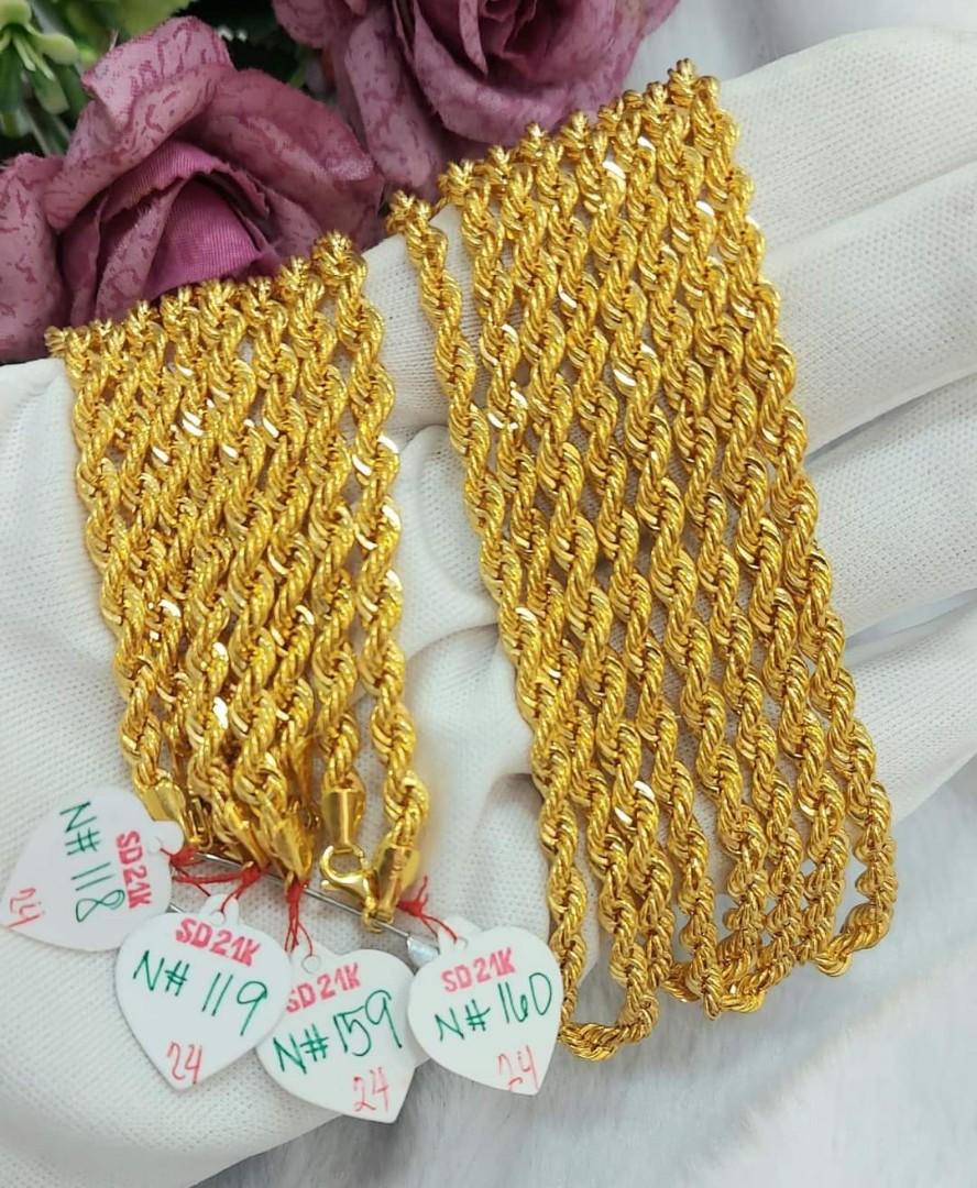 21K Saudi Gold necklace, Women's Fashion, Jewelry & Organizers ...