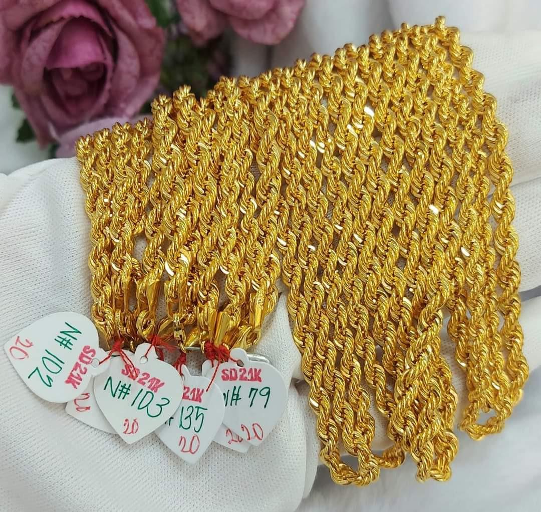 21K Saudi Gold necklace, Women's Fashion, Jewelry & Organizers ...