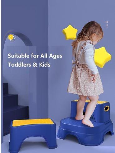 2-in-1 Multifunctional Detachable Booster High Step Stool for Kids with ...