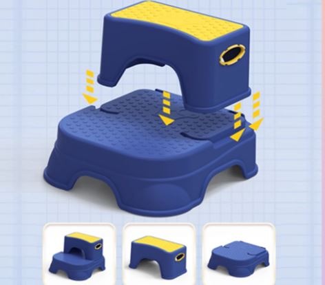2-in-1 Multifunctional Detachable Booster High Step Stool for Kids with ...