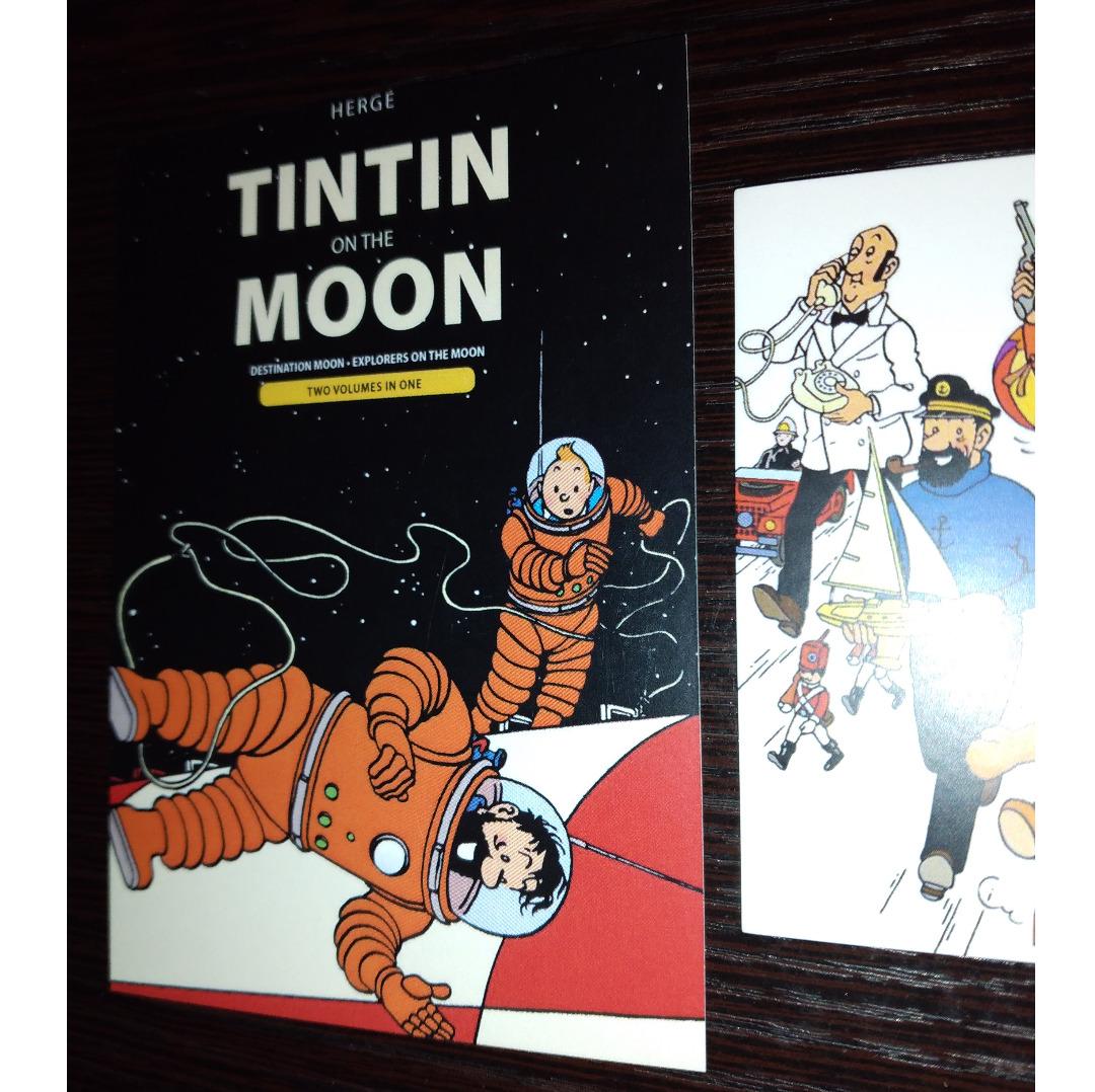 (咭2張)Tintin Cards 2pcs 漫畫 小咭 小卡, 興趣及遊戲, 書本 & 文具, 雜誌及其他 - Carousell