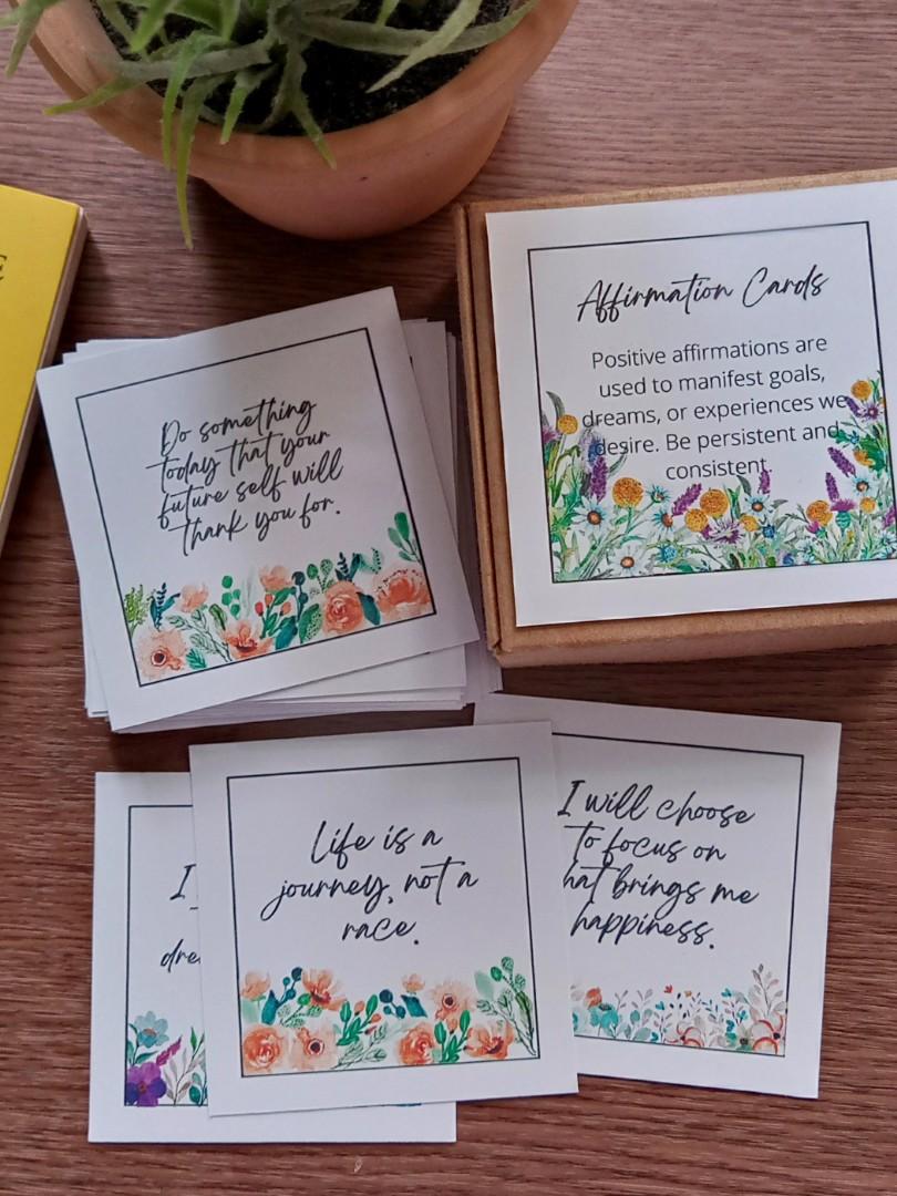 36 Positive Affirmation Cards in a Box, Hobbies & Toys, Stationary ...