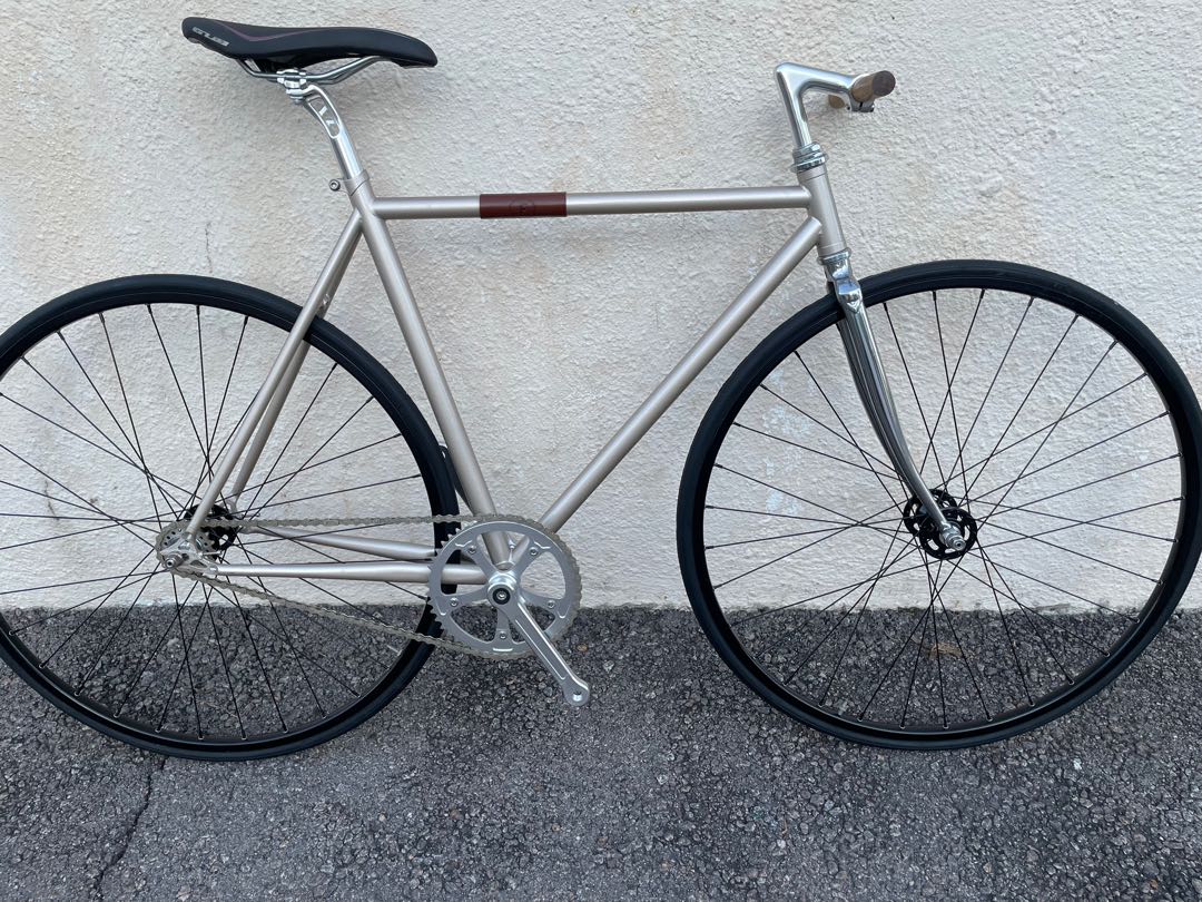 民青復古 死飛Fixed Gear 700C, 鈦合金卡式飛輪 not Dahon, Birdy, giant, Brompton ...