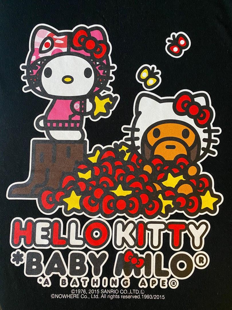 A Bathing Ape Hello Kitty x Baby Milo, 女裝, 上衣, 其他上衣 - Carousell