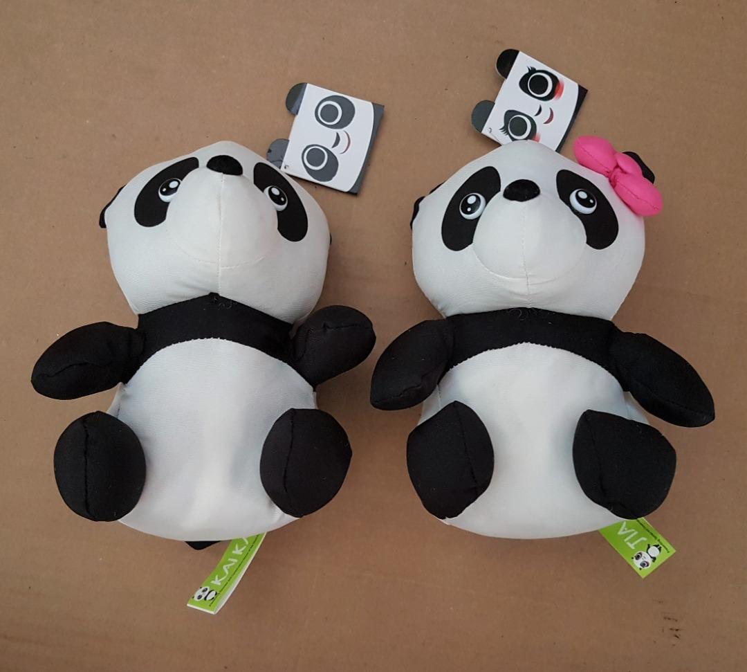 A set of 2 Giant Panda Collectibles, Jia Jia and Kai Kai, 大熊猫, Art ...