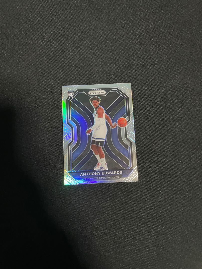 Anthony Edwards Silver Prizm (RC), Hobbies & Toys, Toys & Games on ...