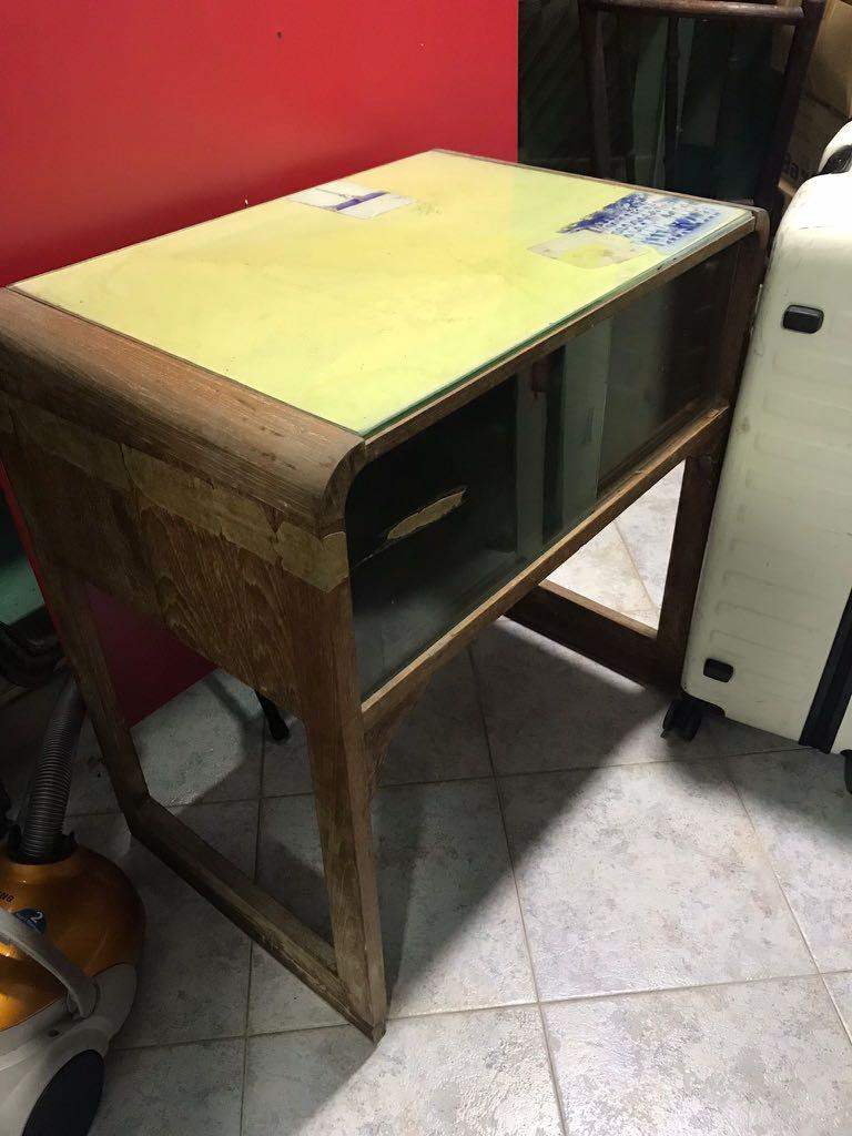 Antique study table, Furniture & Home Living, Furniture, Tables & Sets ...