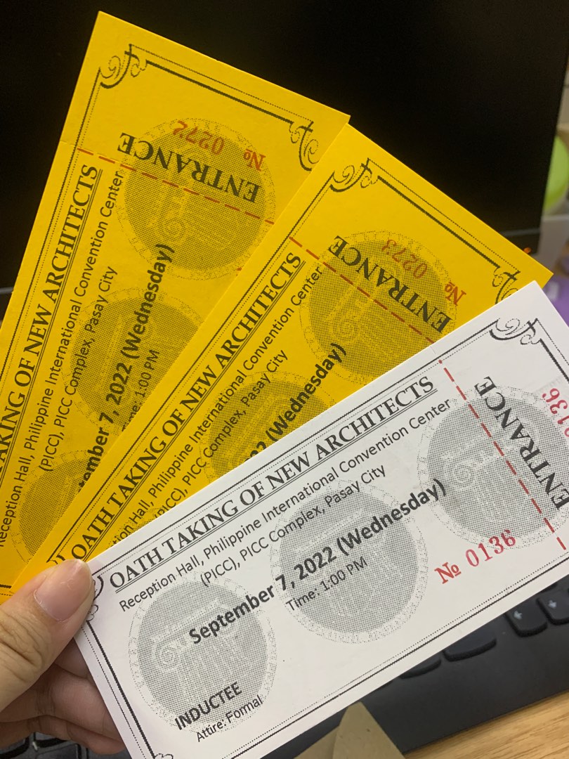 Architects s Oath Taking PRC Tickets Vouchers Event Tickets On architects-s-oath-taking-prc-tickets-vouchers-event-tickets-on