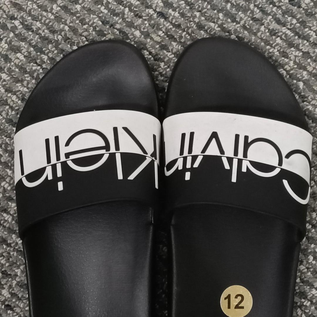 Authentic Calvin Klein Slides, Men's Fashion, Footwear, Flipflops and ...