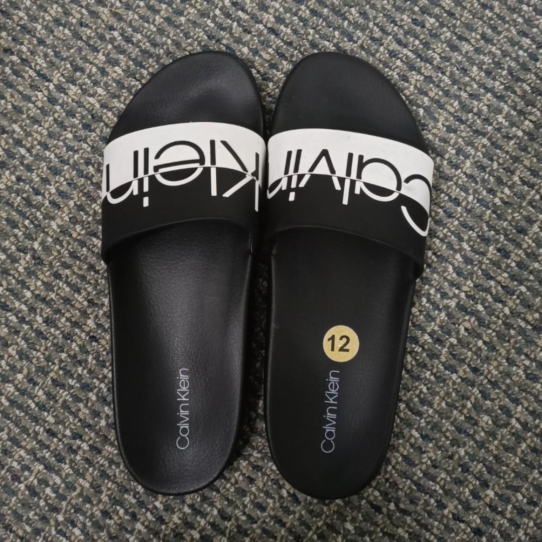 Authentic Calvin Klein Slides, Men's Fashion, Footwear, Flipflops and ...