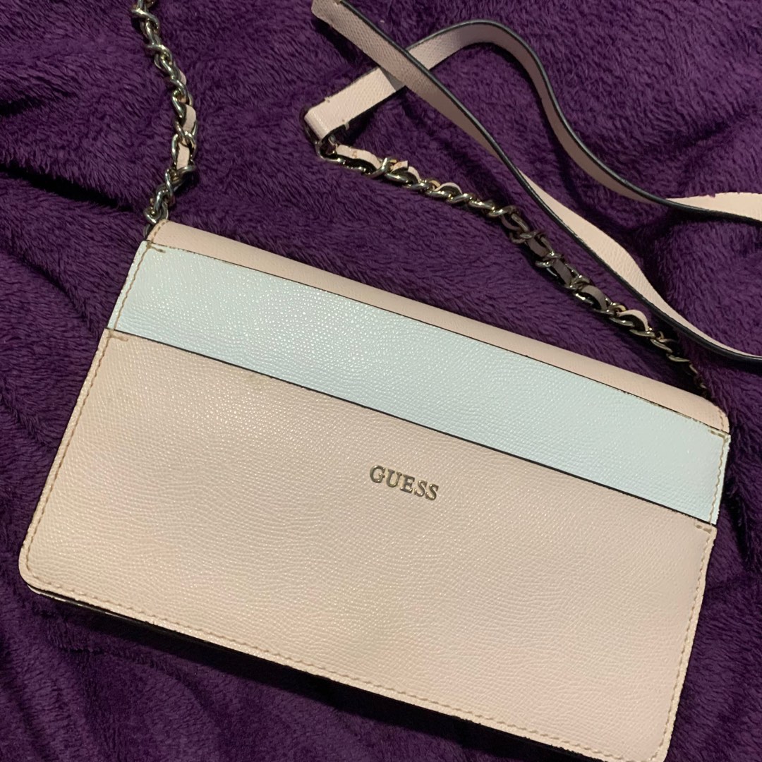 Authentic Guess Pink Sling Bag, Women's Fashion, Bags & Wallets, Cross ...