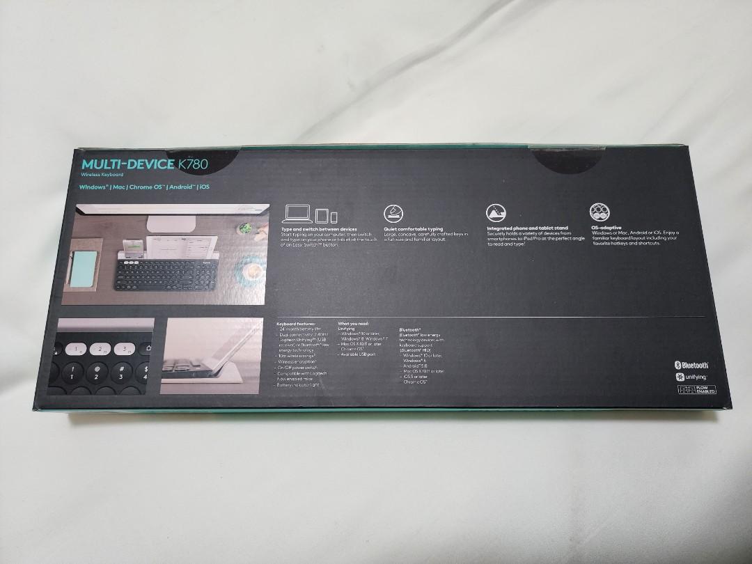 Authentic Logitech K780 Multi-Device Wireless Bluetooth Keyboard with Silent Typing, Computers ...