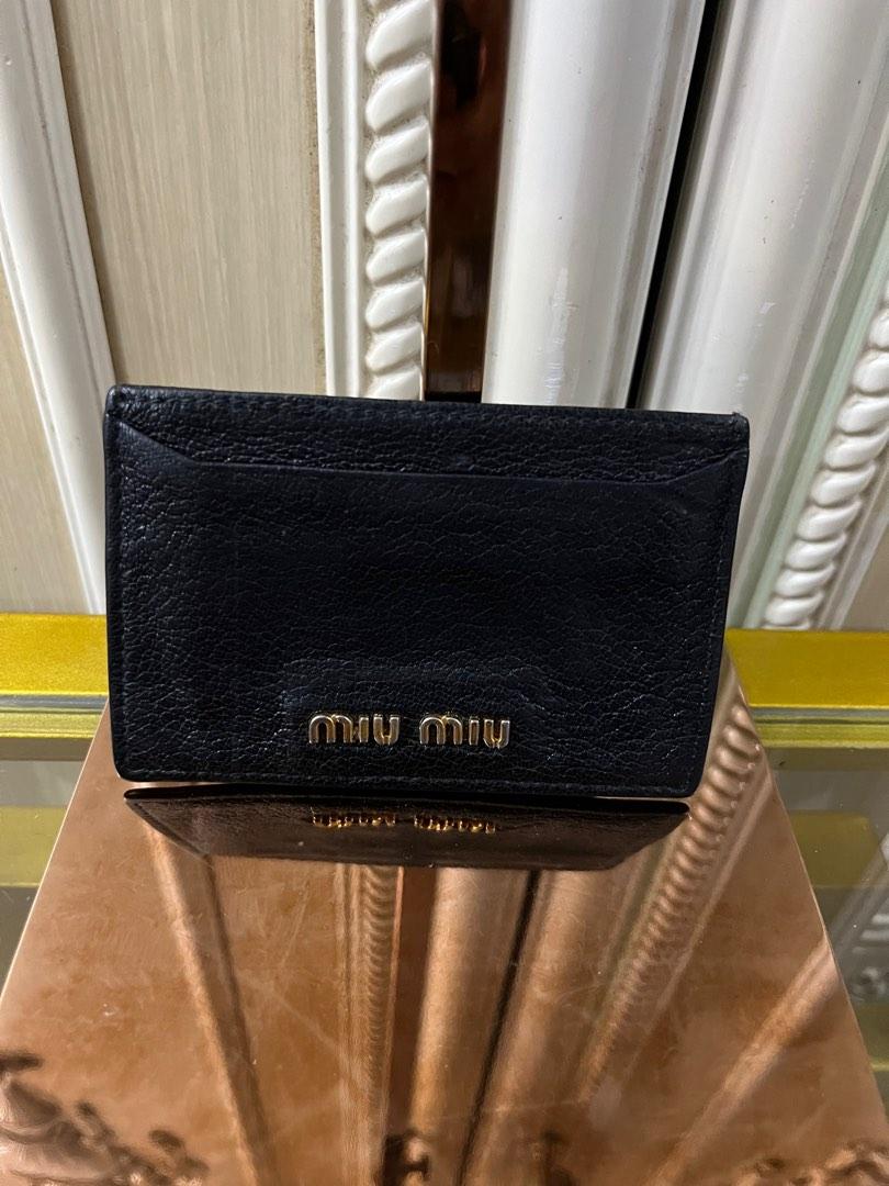 Authentic Mui mui card holder, Luxury, Bags & Wallets on Carousell