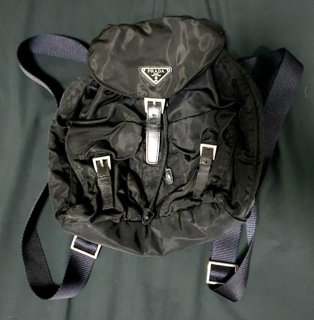 AUTHENTIC PRADA MINI BACKPACK NYLON, Luxury, Bags & Wallets on Carousell