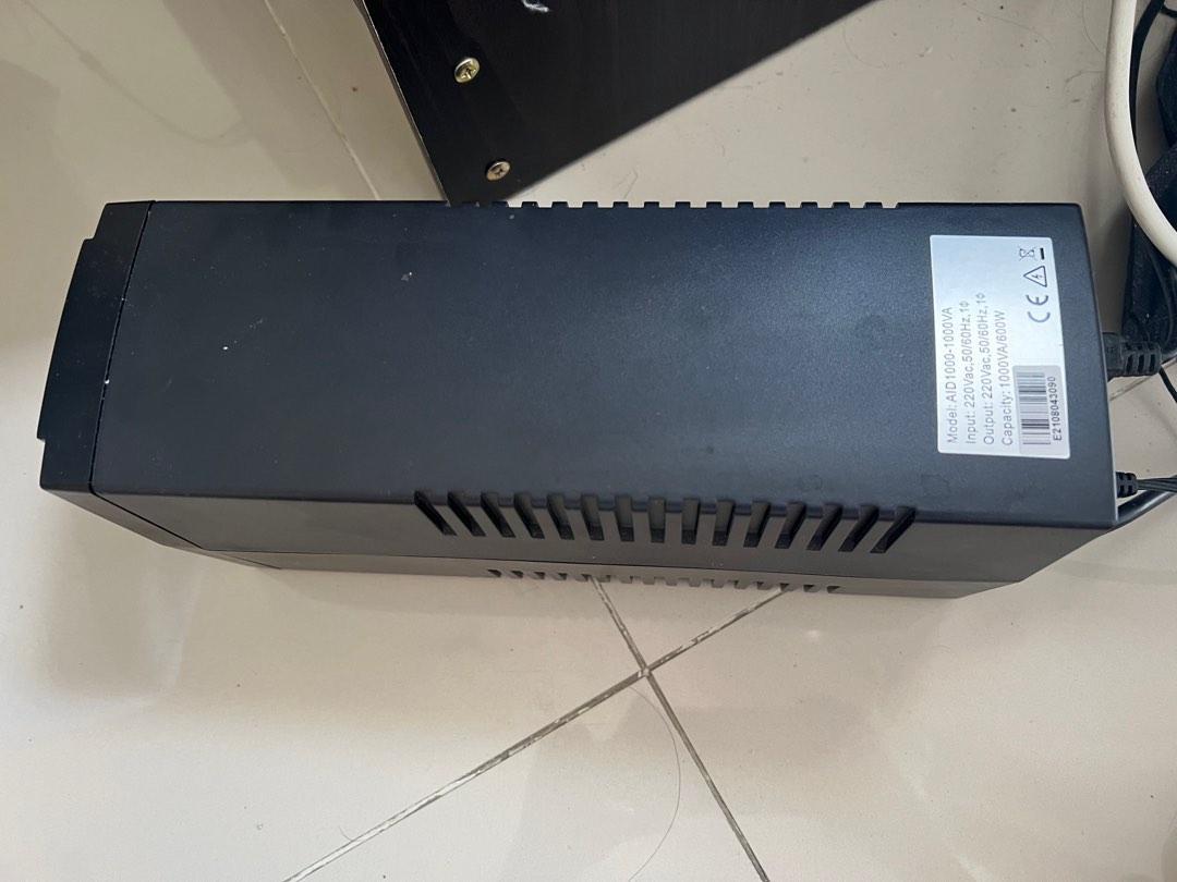 AWP Aide 600W-1000VA UPS with AVR Uninterruptible Power Supply (4 ...