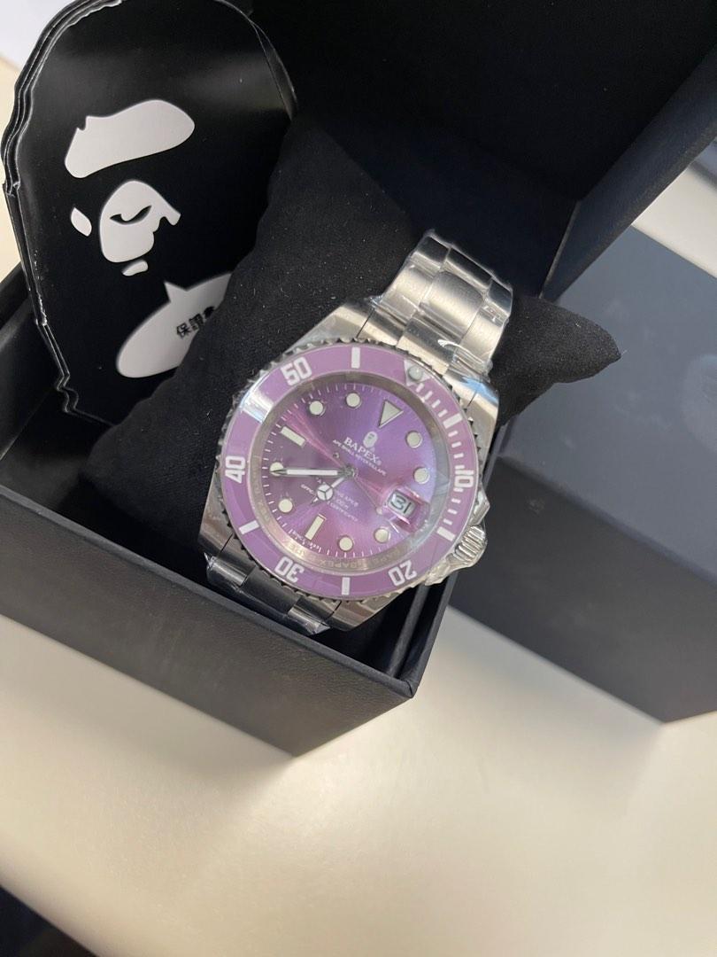 BAPEX TYPE 1 限量版 紫圈SUB, 名牌, 手錶 - Carousell