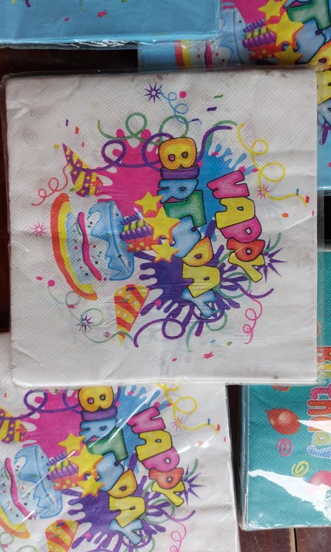 Birthday Party Tissue Paper, Hobbies & Toys, Toys & Games on Carousell
